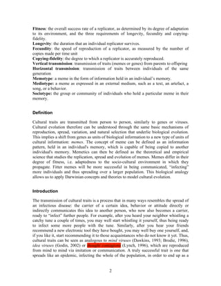 Memetics springer | PDF