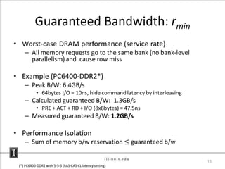 MemGuard: Memory Bandwidth Reservation System for Efficient Performance Isolation in Multicore ...