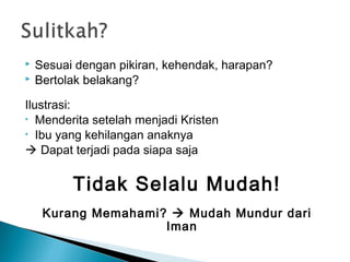 Memikirkan apa yang dipikirkan Allah | PPT