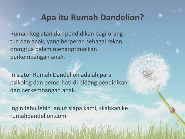 Rumah Dandelion: Memilih Sekolah | PPTX
