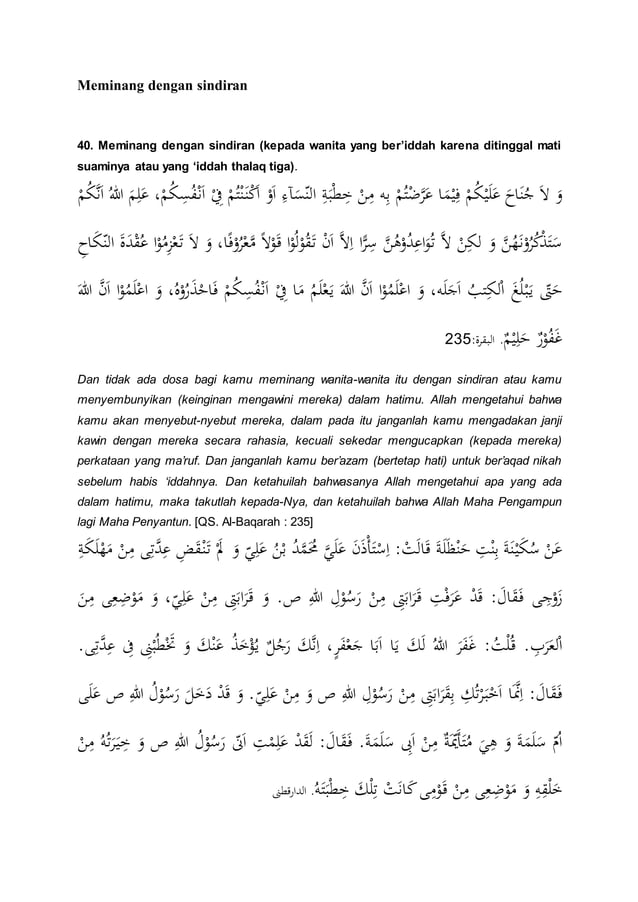 Meminang dengan sindiran | PDF