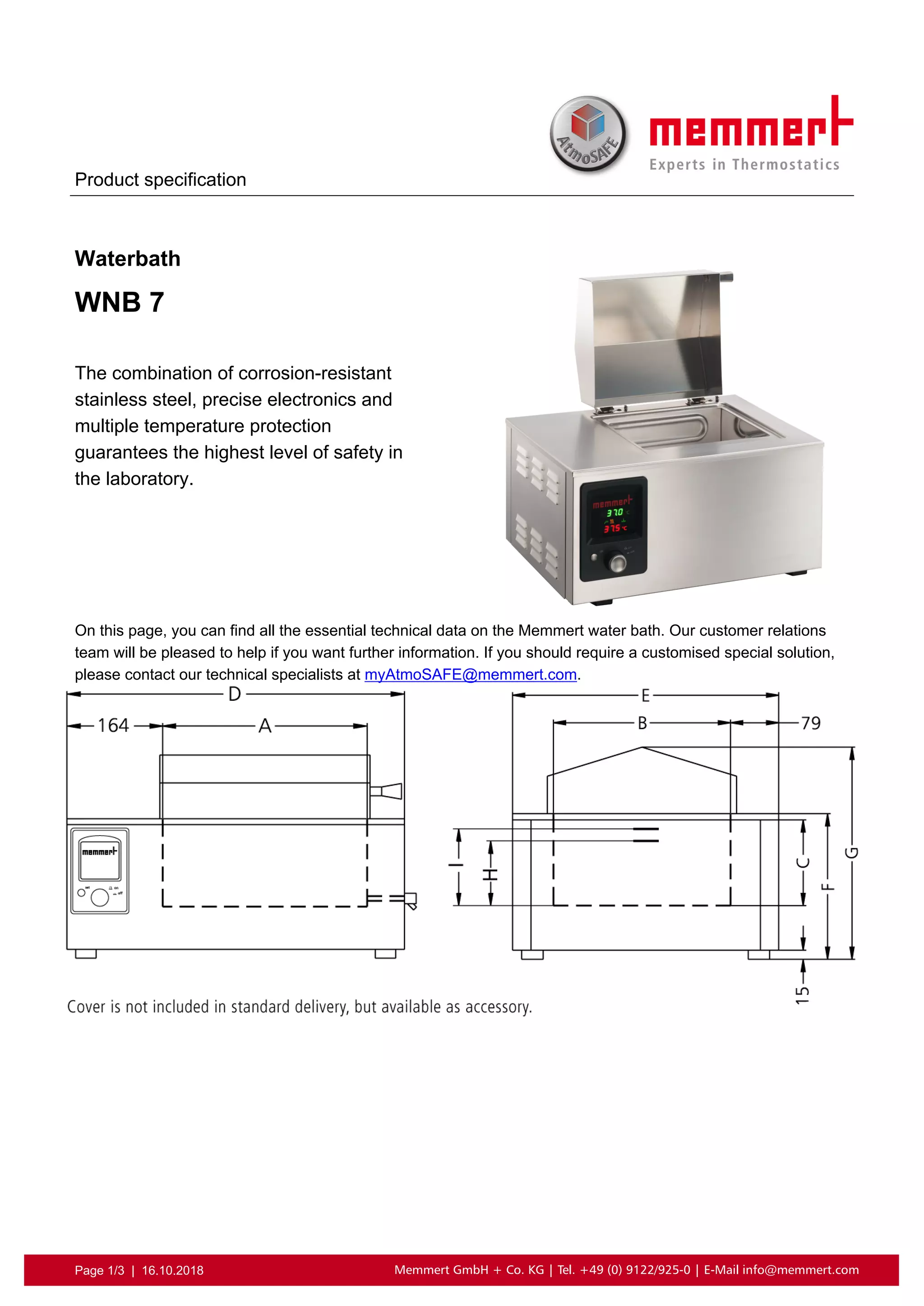 Memmert waterbath wnb-7 at Henan Medical | PDF