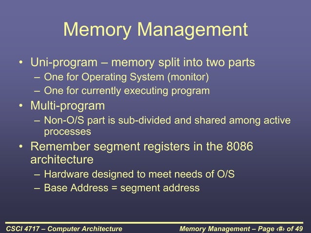 Memory Management Architecture.ppt