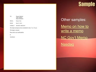 Memo | PPTX
