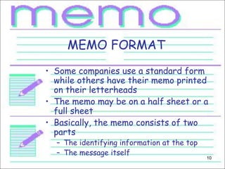 Memo | PPT