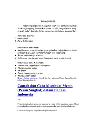 Memo | DOCX