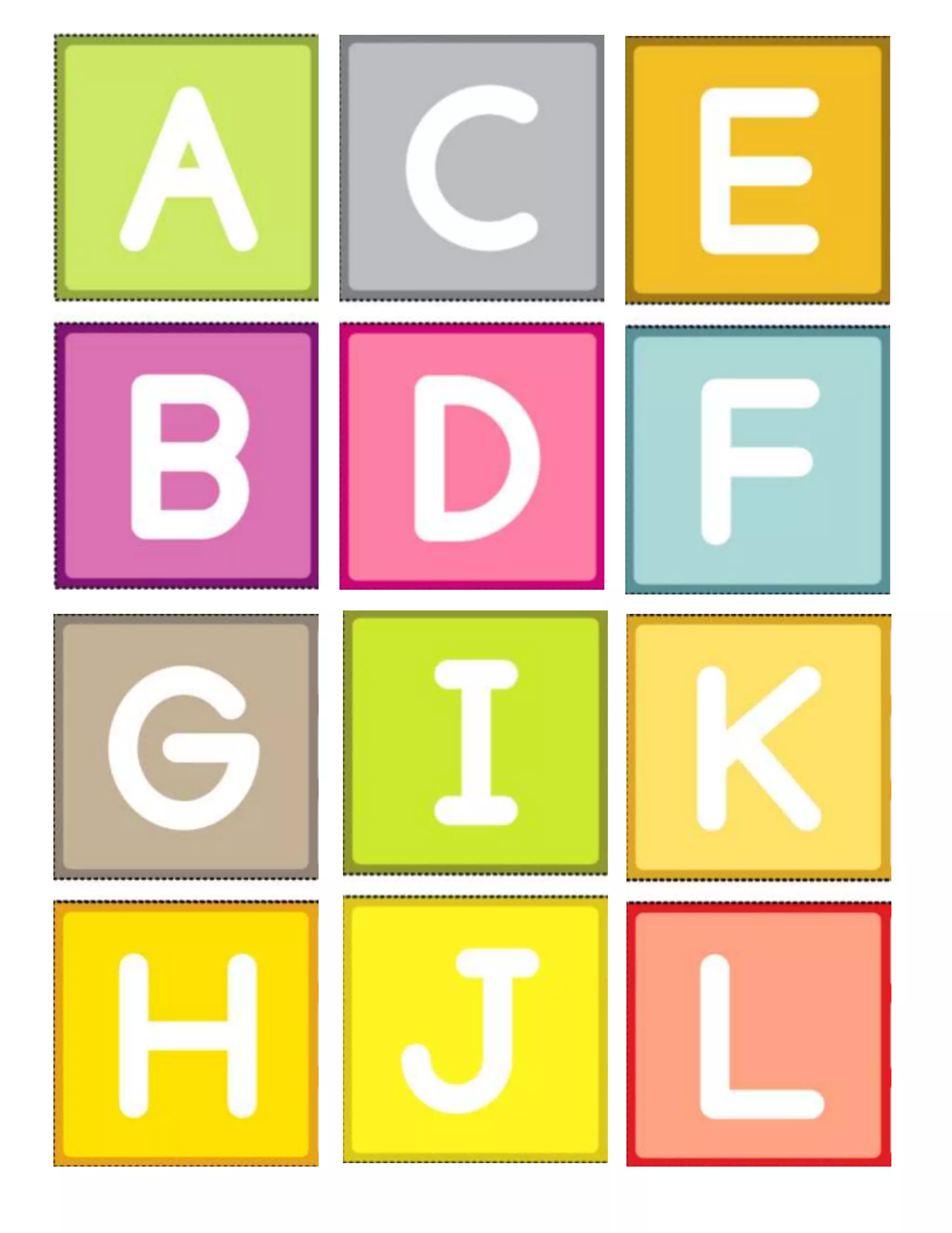 Memorama de Abecedario para imprimir, recortar y jugar | DOCX