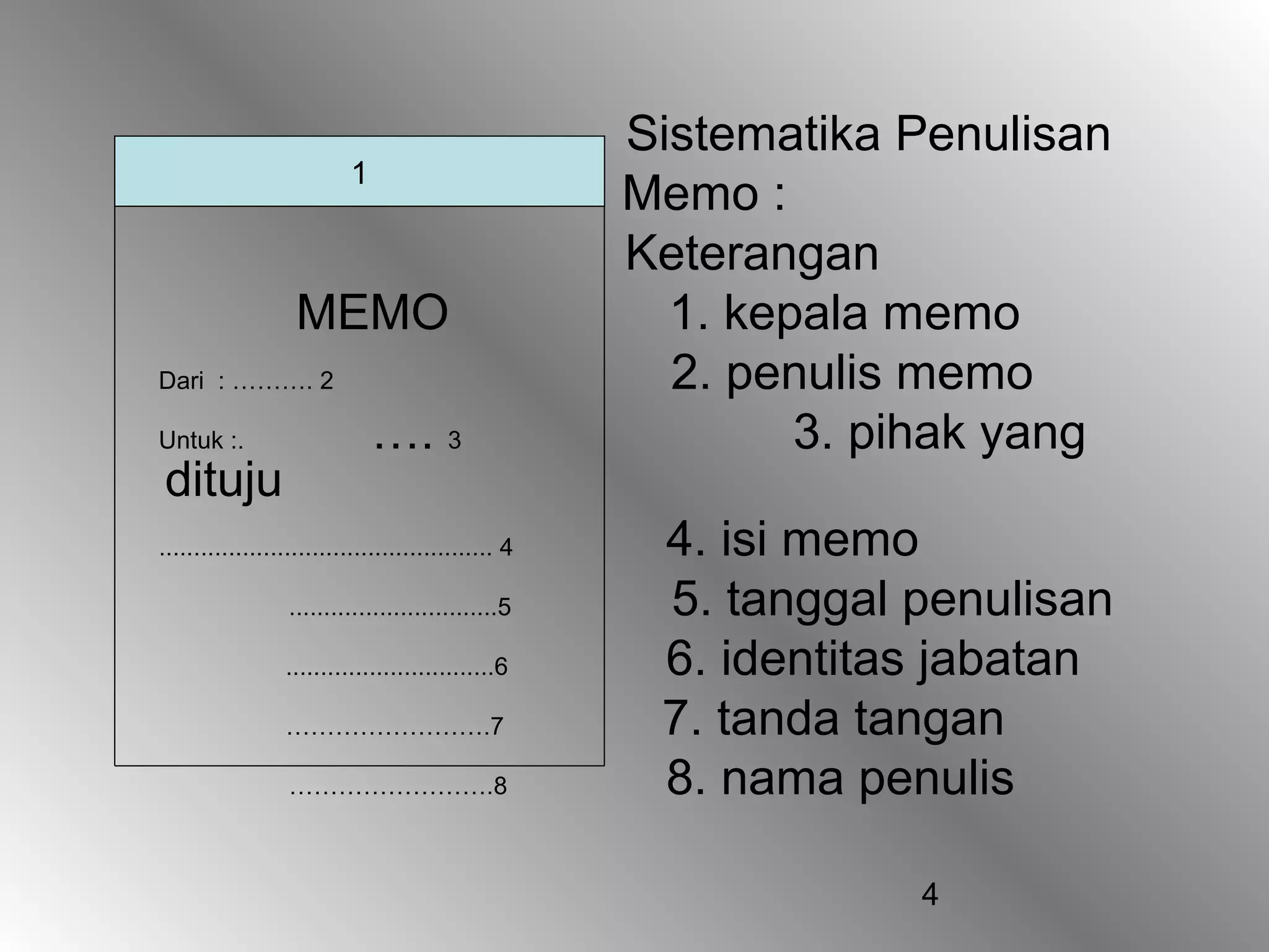 Memo dan-surat | PPT