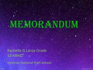 MEMORANDUM | PDF