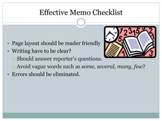 Memo and other letter formats | PPT