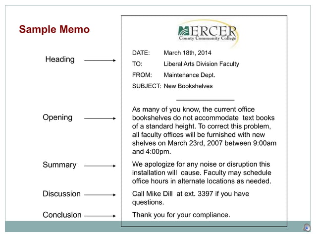 Memo and other letter formats | PPT