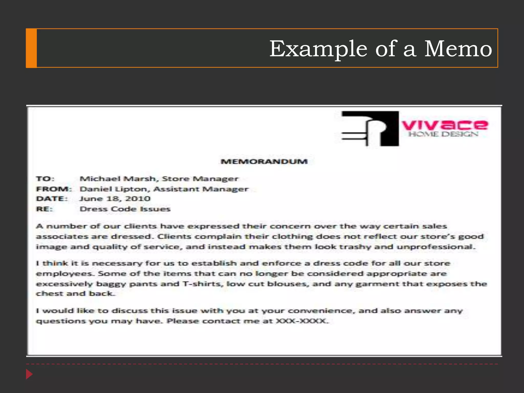 Memo and minutes of meeting | PPTX