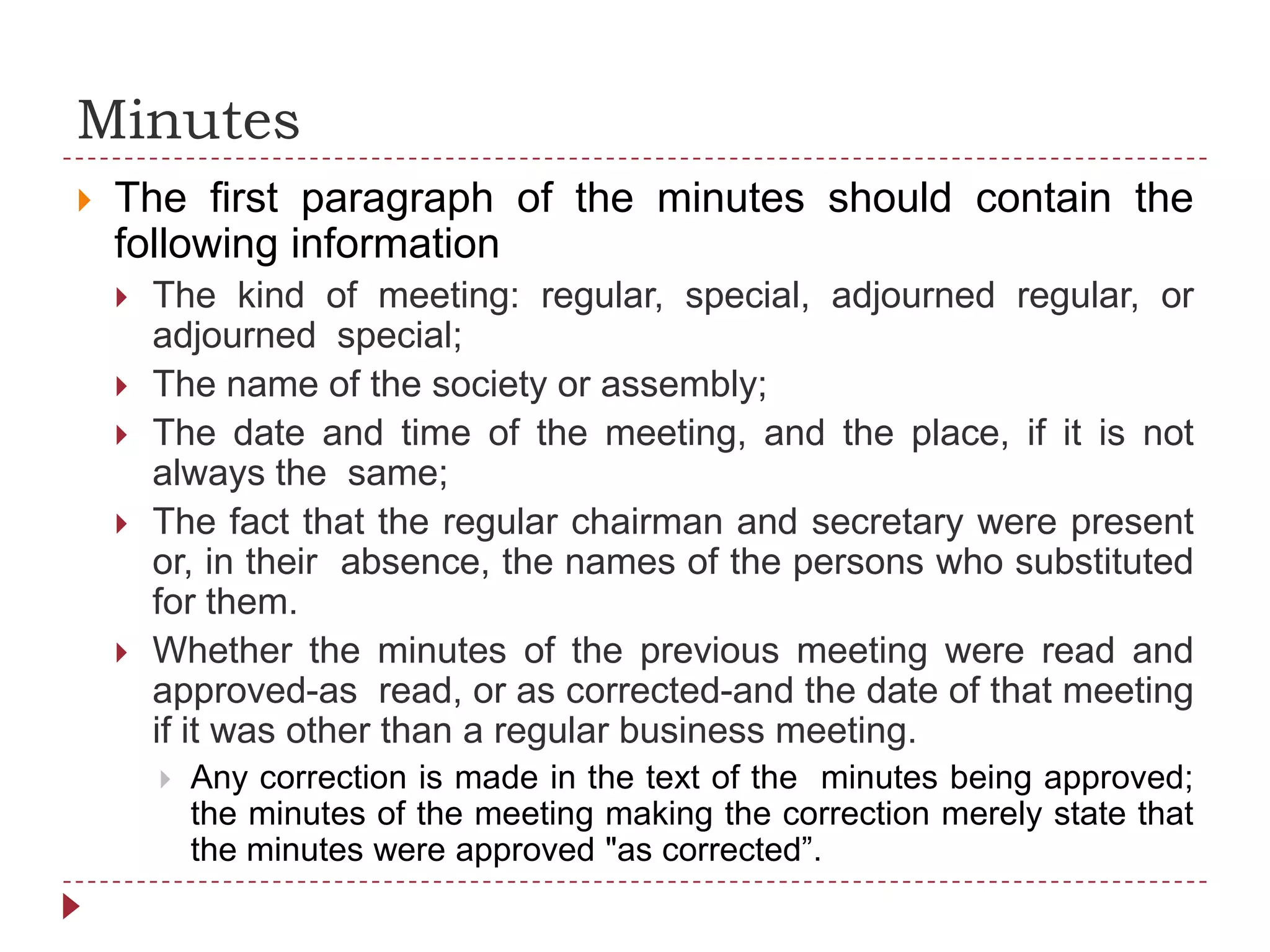 Memo and minutes of meeting | PPTX