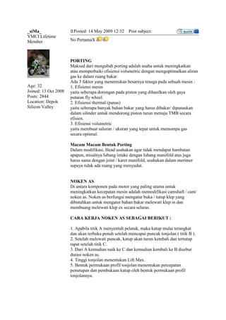 Memodifikasi motor 4 tak | DOCX