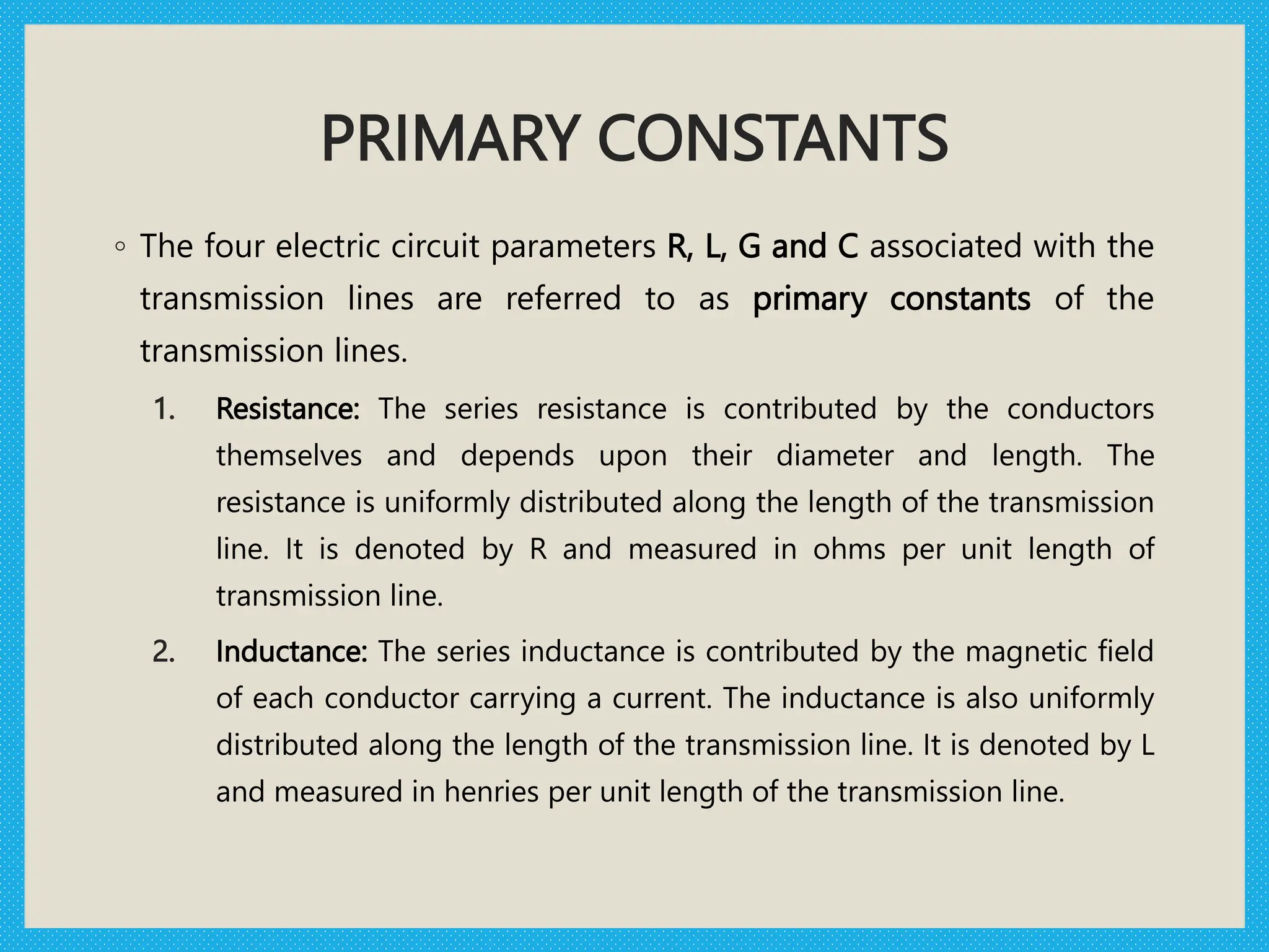 Electromagnetic Spectrum & Transmission line Theory | PPT
