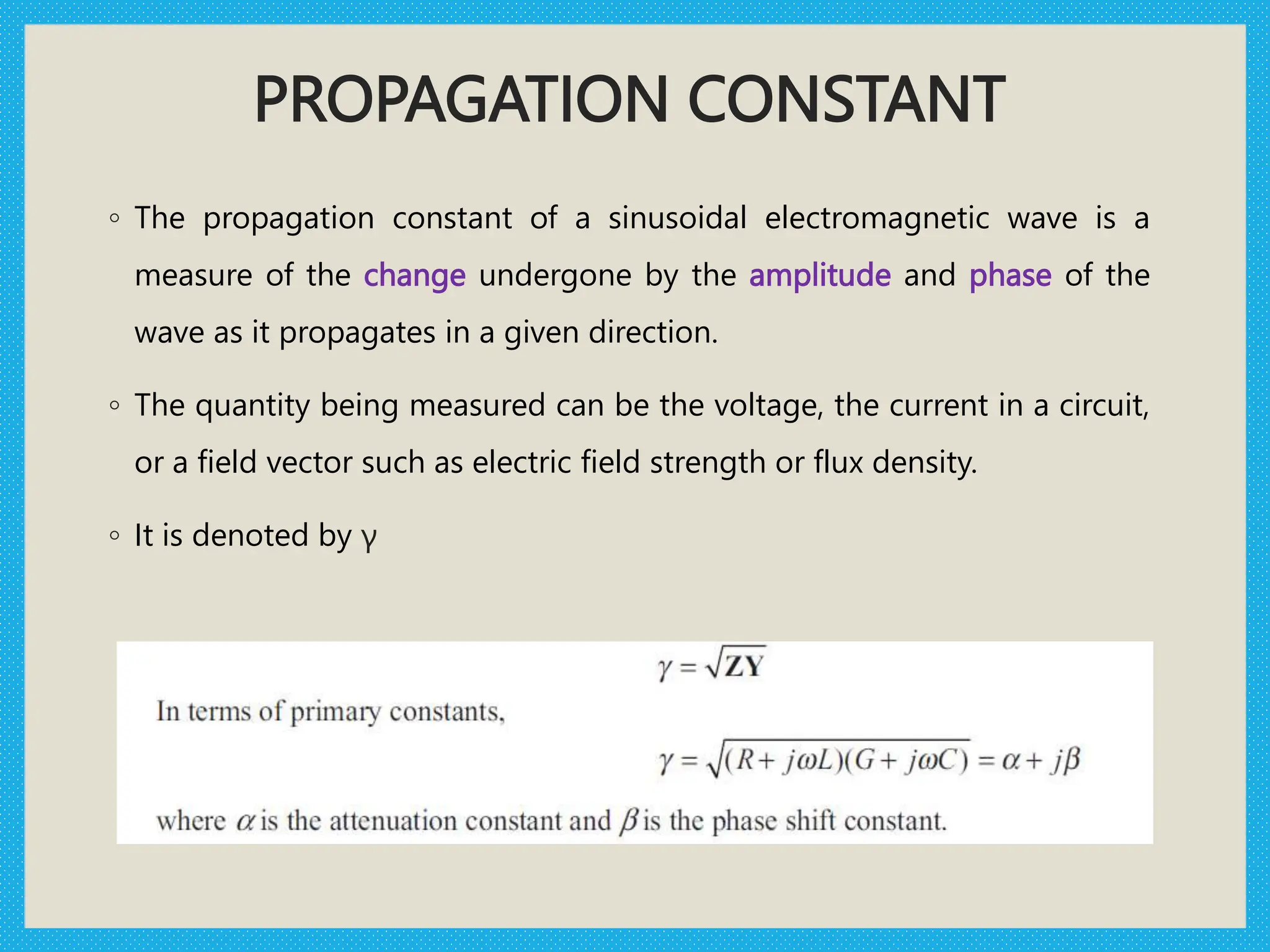 Electromagnetic Spectrum & Transmission line Theory | PPT