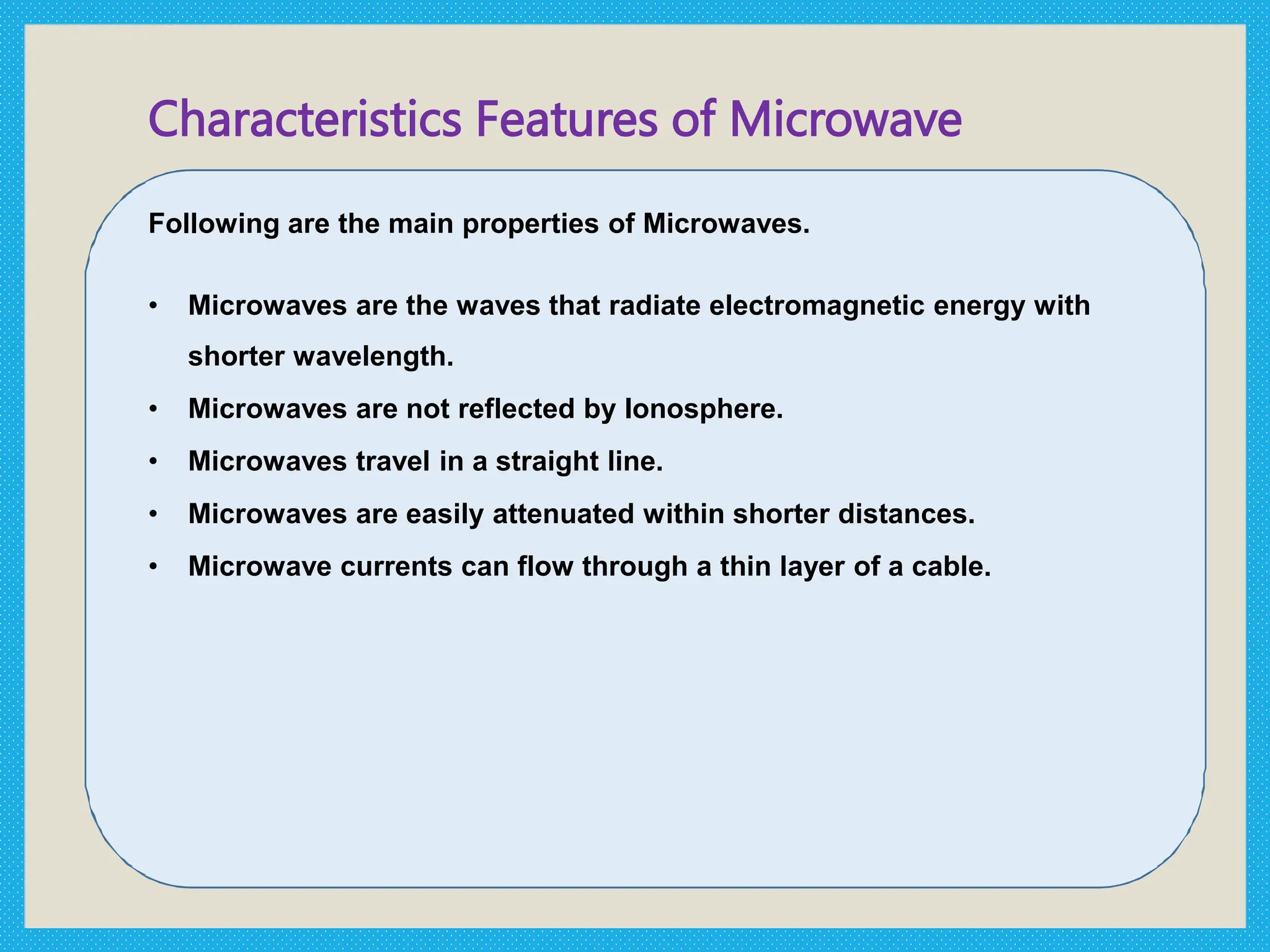 Electromagnetic Spectrum & Transmission line Theory | PPT
