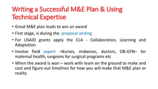 M&E Plan | PPTX