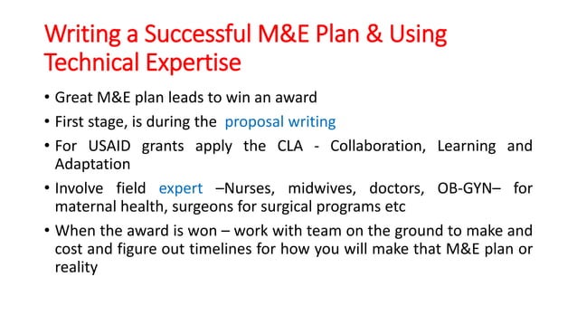 M&E Plan | PPTX | Business | Business and Finance