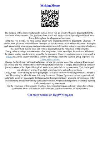 Memo Essay | PDF | Internet Safety | Parenting