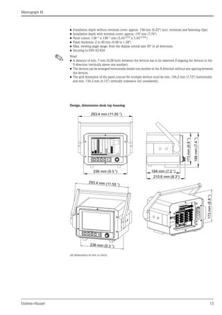 Memograph m rsg 40 endress+hauser datasheet-record, visualize, analyze ...