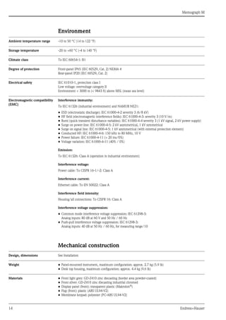 Memograph m rsg 40 endress+hauser datasheet-record, visualize, analyze ...