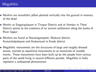 Concept of Memorial, Definition, and types of Archeological evidences ...