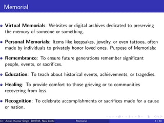 Concept of Memorial, Definition, and types of Archeological evidences ...