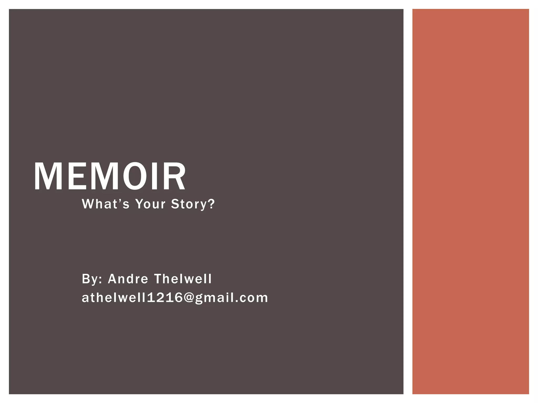 Memoir | PDF