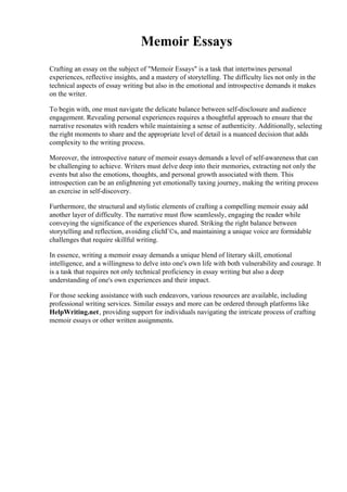 Memoir Essays.pdf