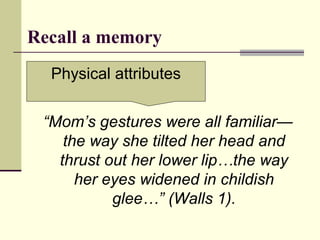 Memoir features | PPT