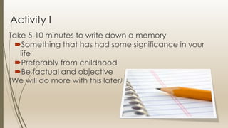 Group 2 PowerPoint - Memoir | PPTX