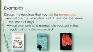 Group 2 PowerPoint - Memoir | PPTX