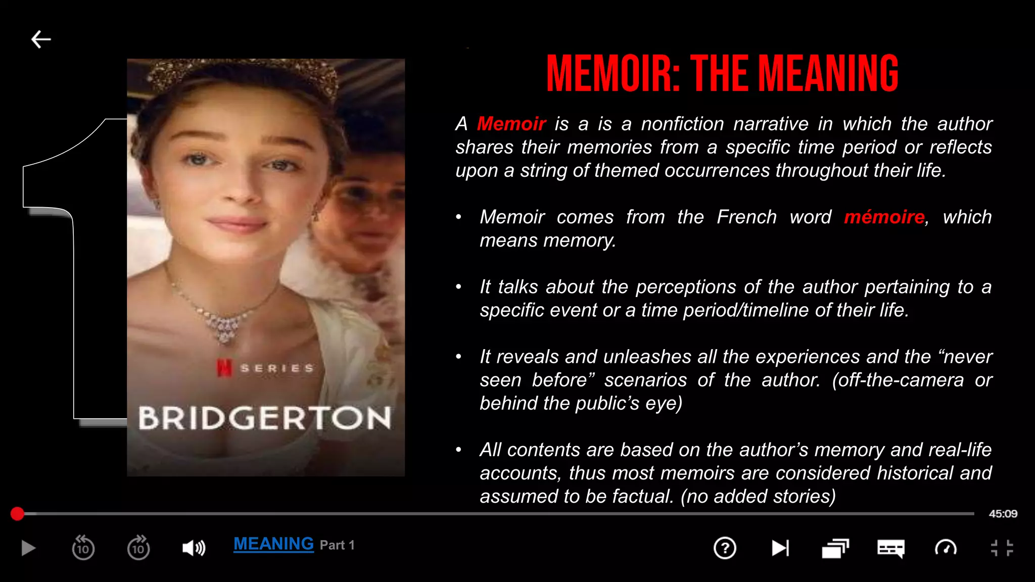 MEMOIR PPT.pptx | Biographies | Genres