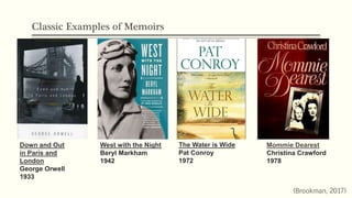 Memoirs and biographies | PPTX