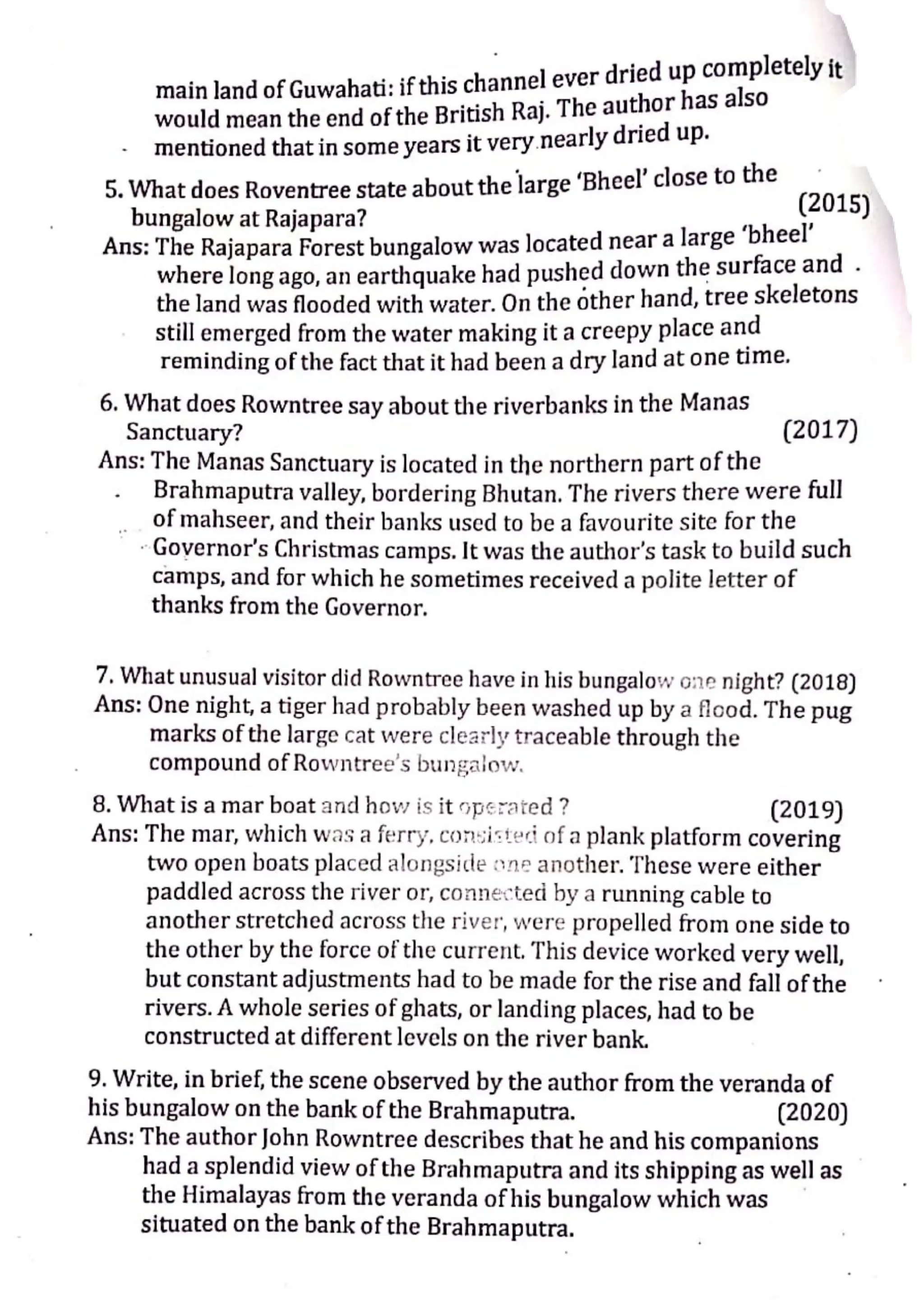 Memoirs of a Chota Sahib AHSEC Class 12 English notes | PDF