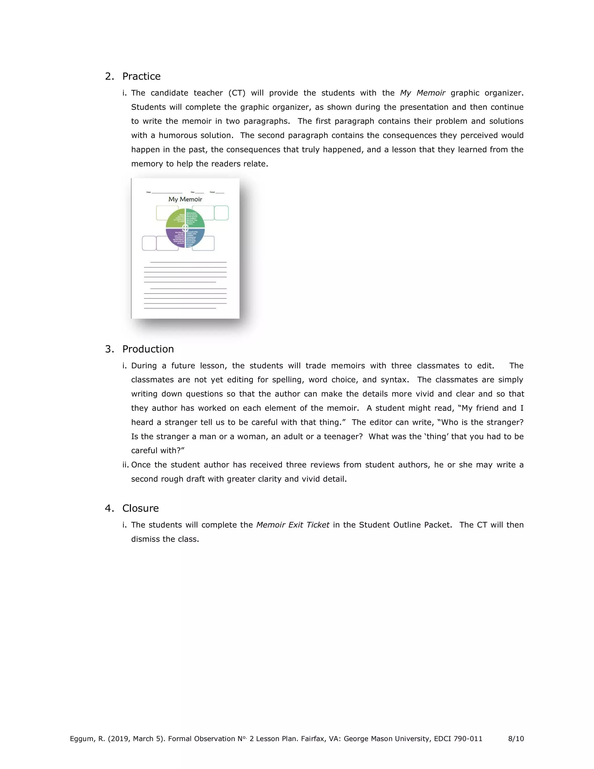 Memoir Writing with a Problem-and-Solution Structure | PDF