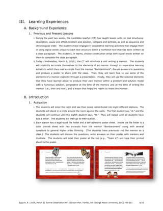 Memoir Writing with a Problem-and-Solution Structure | PDF