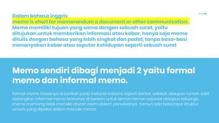 Pembahasan Memo kelas X | PDF