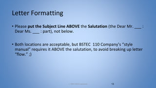 -MEMO, LETTER, AND EMAIL FORMATTING (1).pptx