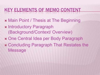 Memo or Email? | PPTX