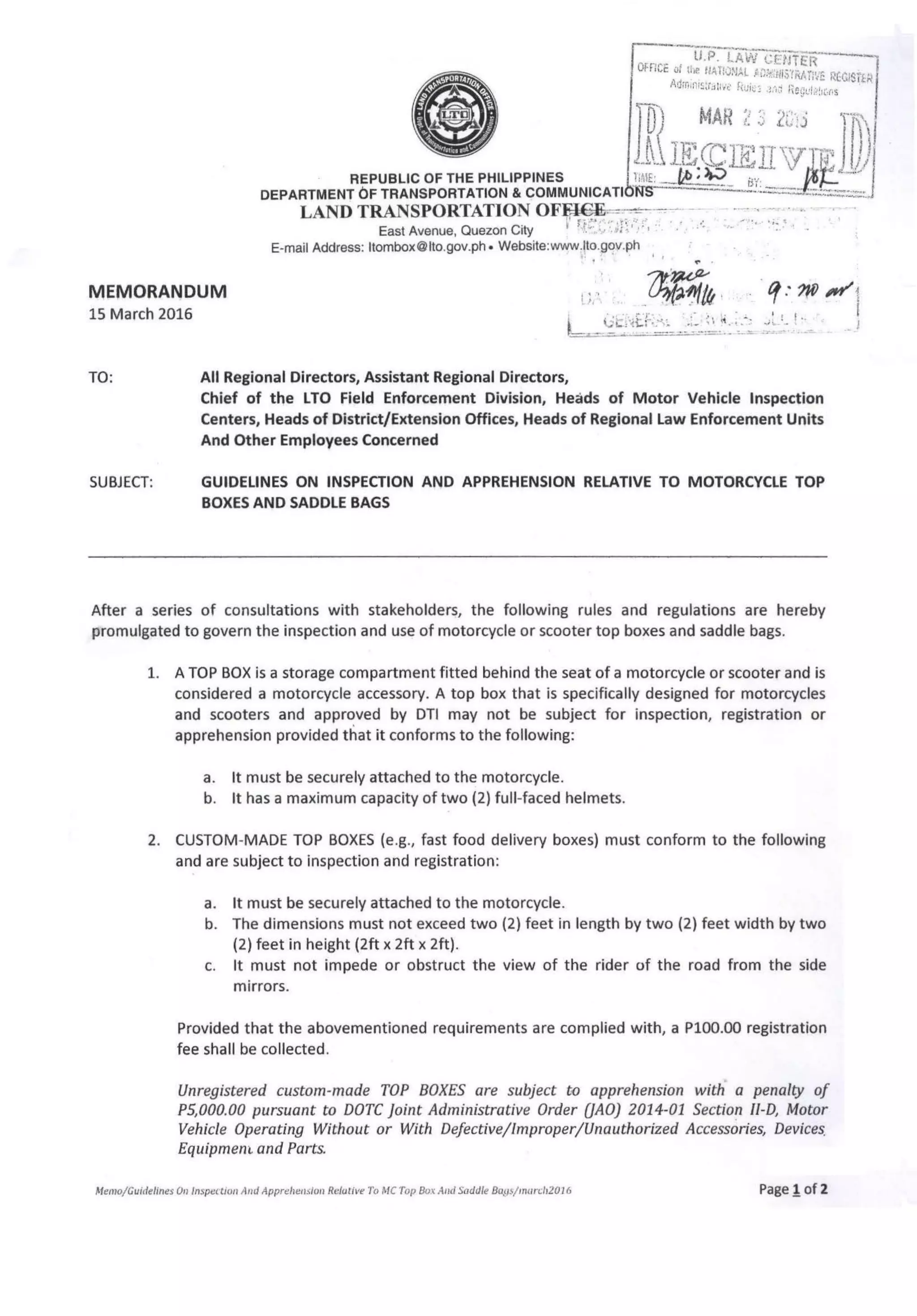 Memo mc top_boxessaddlebags | PDF