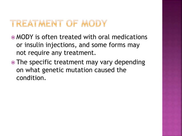 Diabetes MODY | PPTX