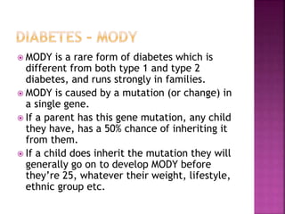 Diabetes MODY | PPTX