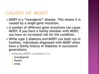 Diabetes MODY | PPTX