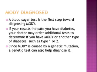 Diabetes MODY | PPTX