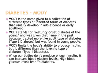 Diabetes MODY | PPT