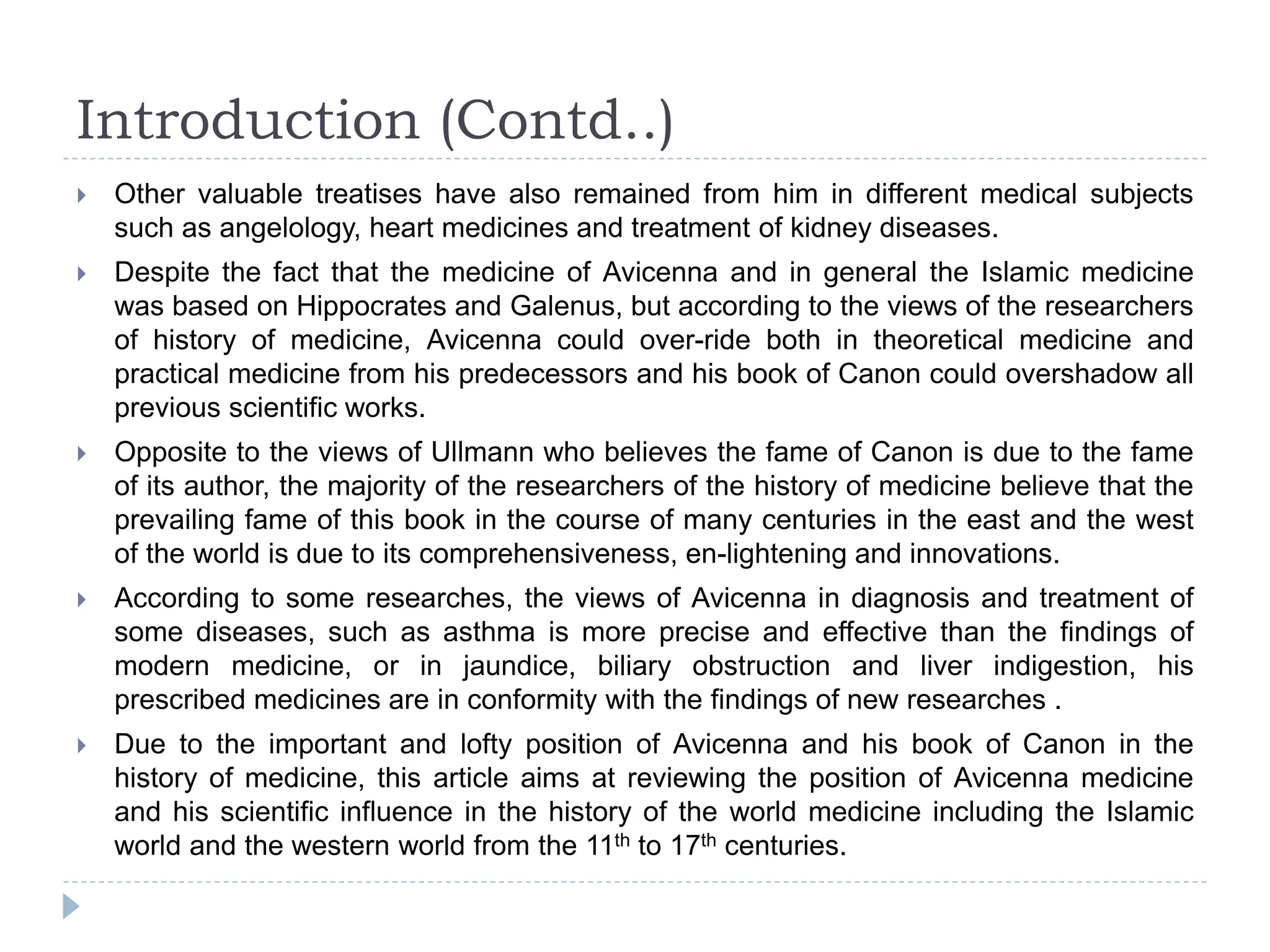 Avicenna Influence on European Medicine | PPTX