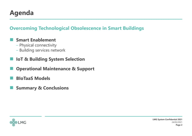 Overcoming Tech Obsolescence in Smart Buildings | PPT