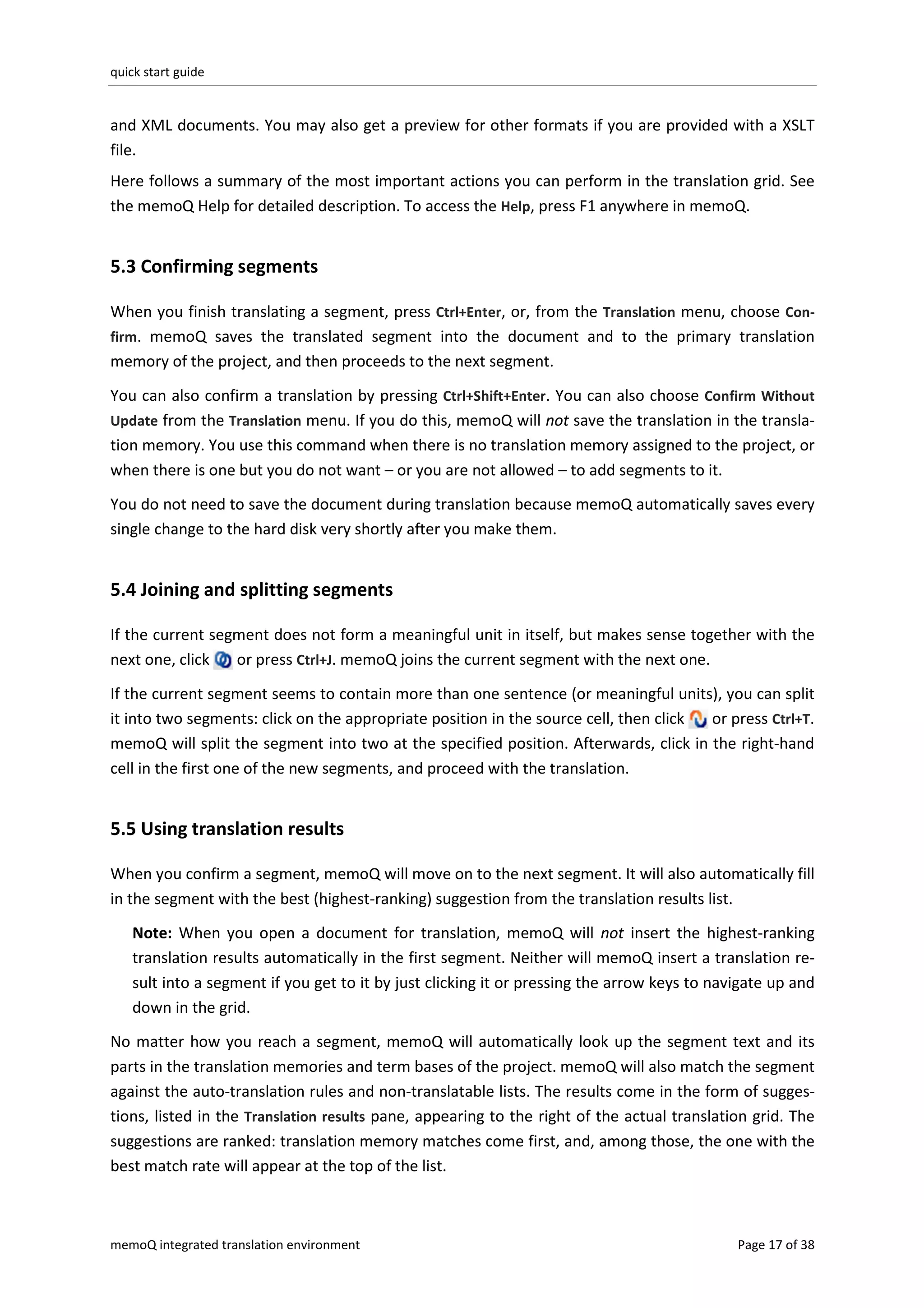 Guide to MemoQ | PDF